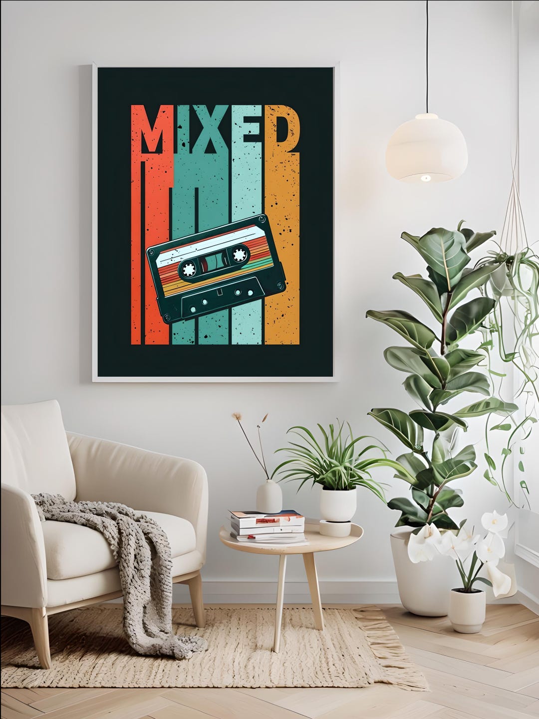 Retro Wall Art Retro Poster Art Print Retro Apartment Wall Art Print ...