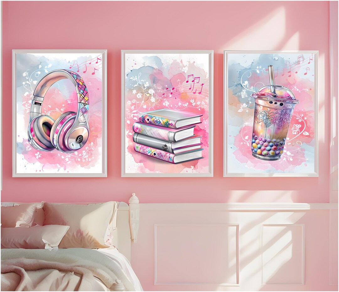 Girls Bedroom Ideas, Girls Room Wall Decor, Girl Bedroom Art, Girls ...