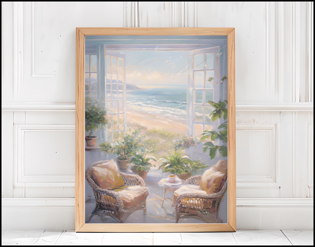 Open Window Fauvism Painting, Sailing Art, Costal Painting, Vibrant ...