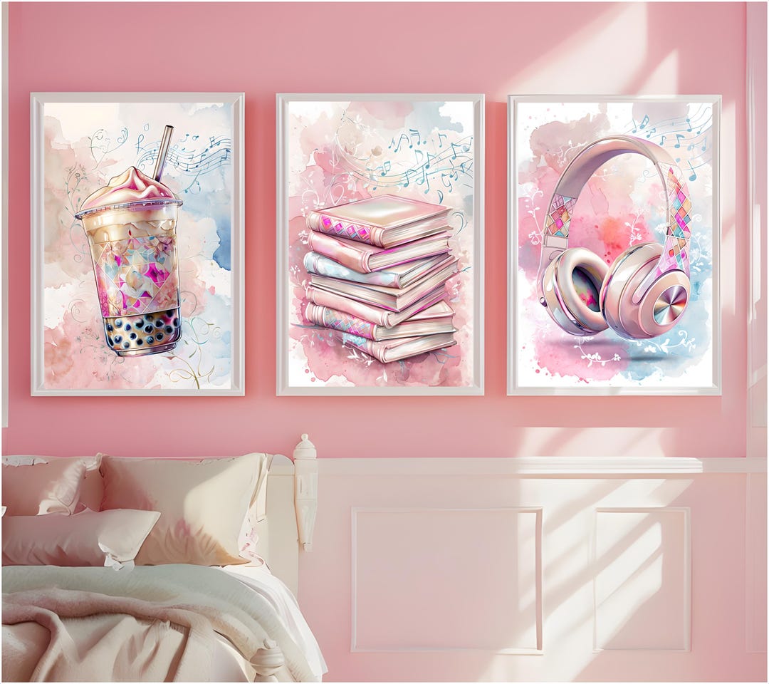 Tween Girl Room Decor, Set of 3 Preppy Prints (digital Download) - Etsy UK