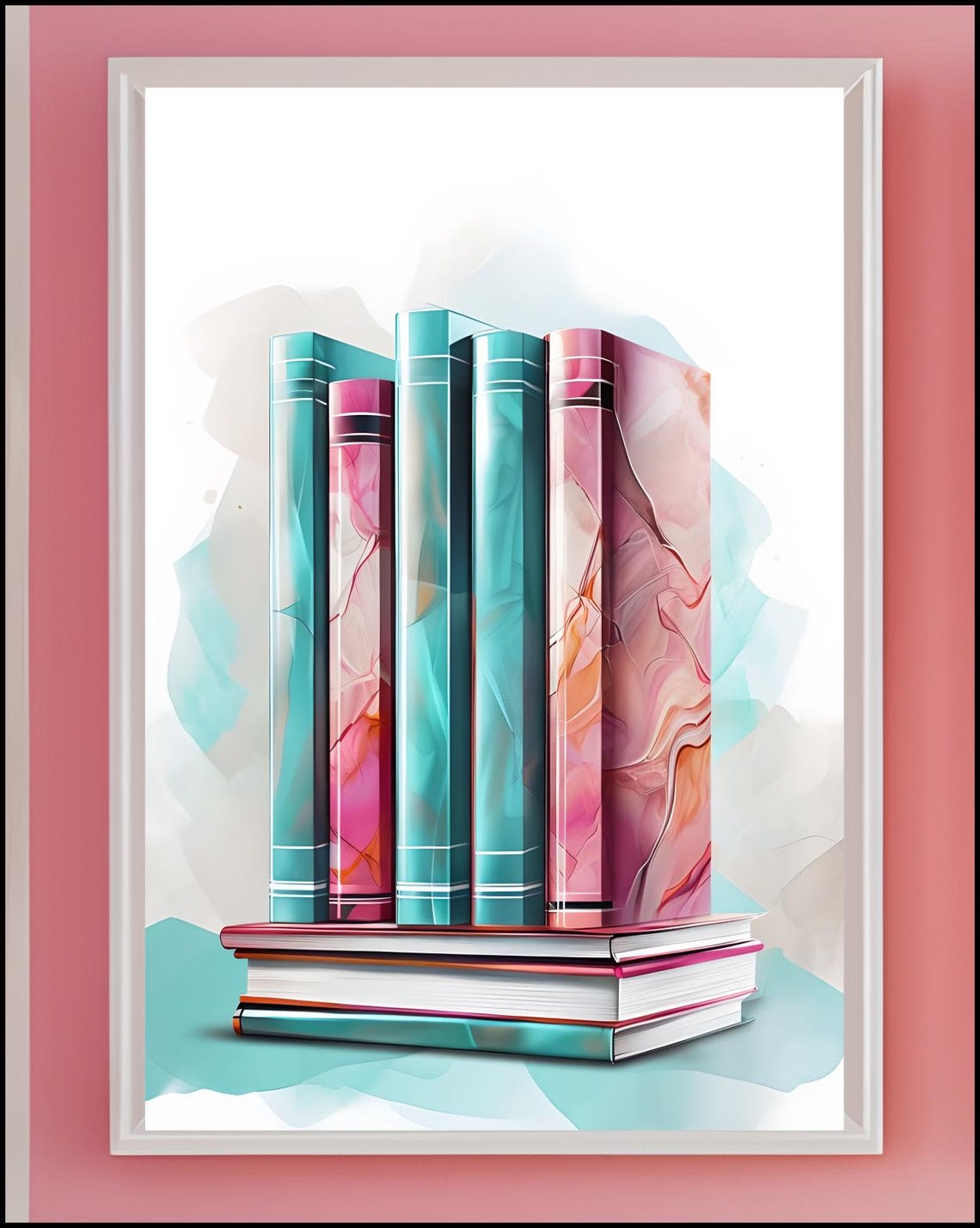 Preppy Teen Girl Room Art Prints: Books, Sunglasses, Bubble Tea ...