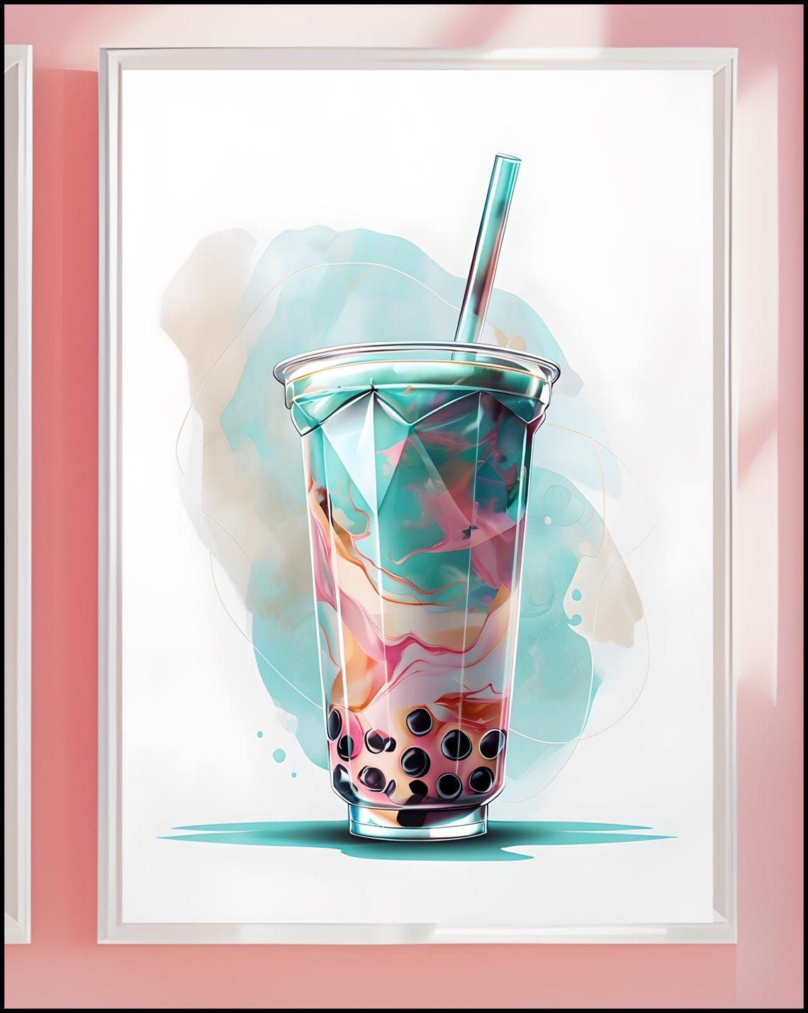 Preppy Teen Girl Room Art Prints: Books, Sunglasses, Bubble Tea ...