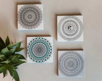 Mandala Coasters - Etsy