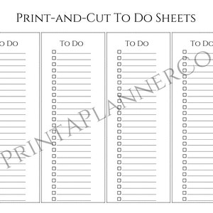 Print-and-cut to Do List Sheets | Printable | Organization | Floral ...