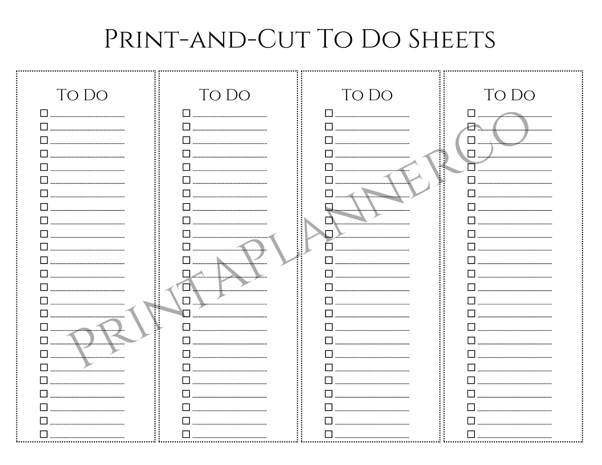 Print-and-cut to Do List Sheets | Printable | Organization | Floral ...