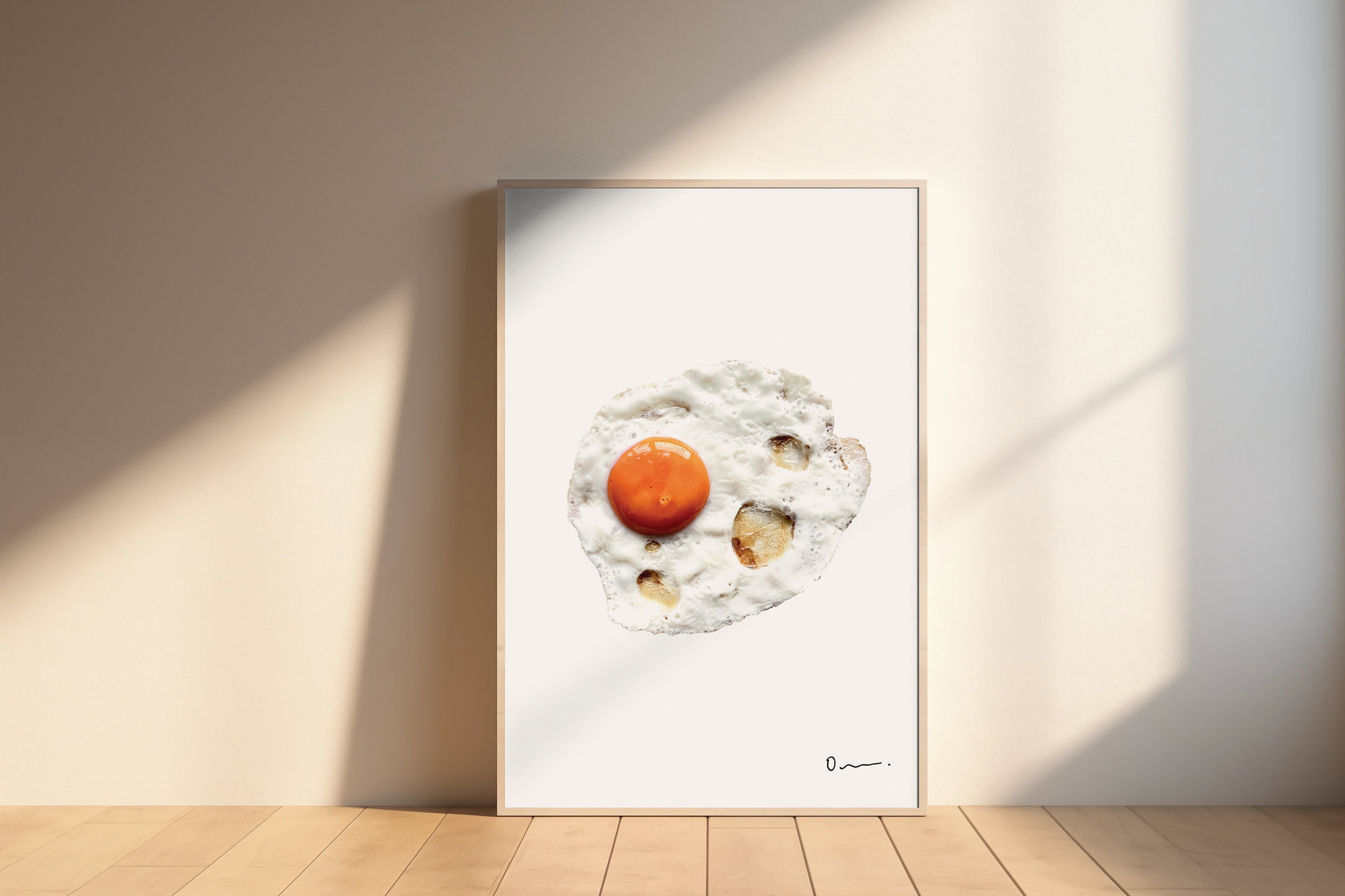 Fried Egg, Fried Egg Printable Poster, Wall Art Printable, Kitchen ...