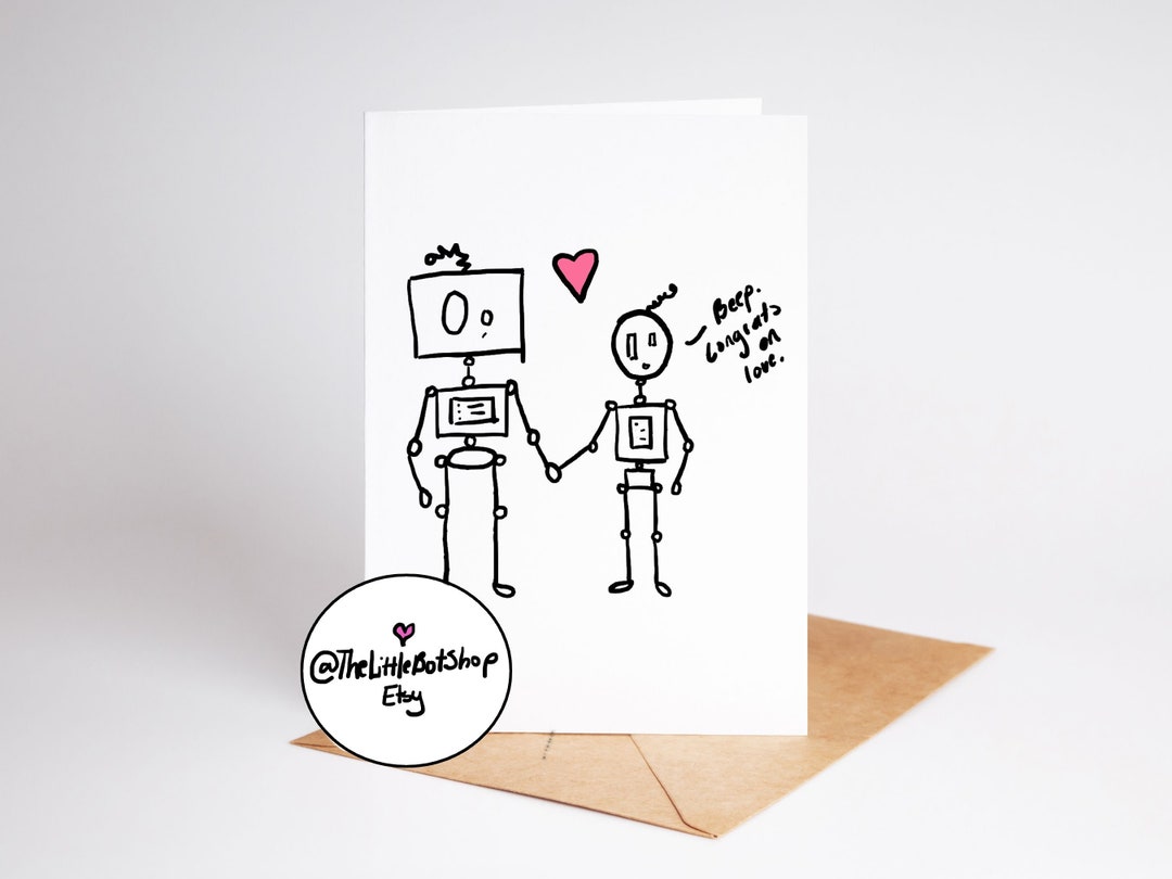Printable Card, Handmade Proposal, Marriage, Greeting Card With Cute ...