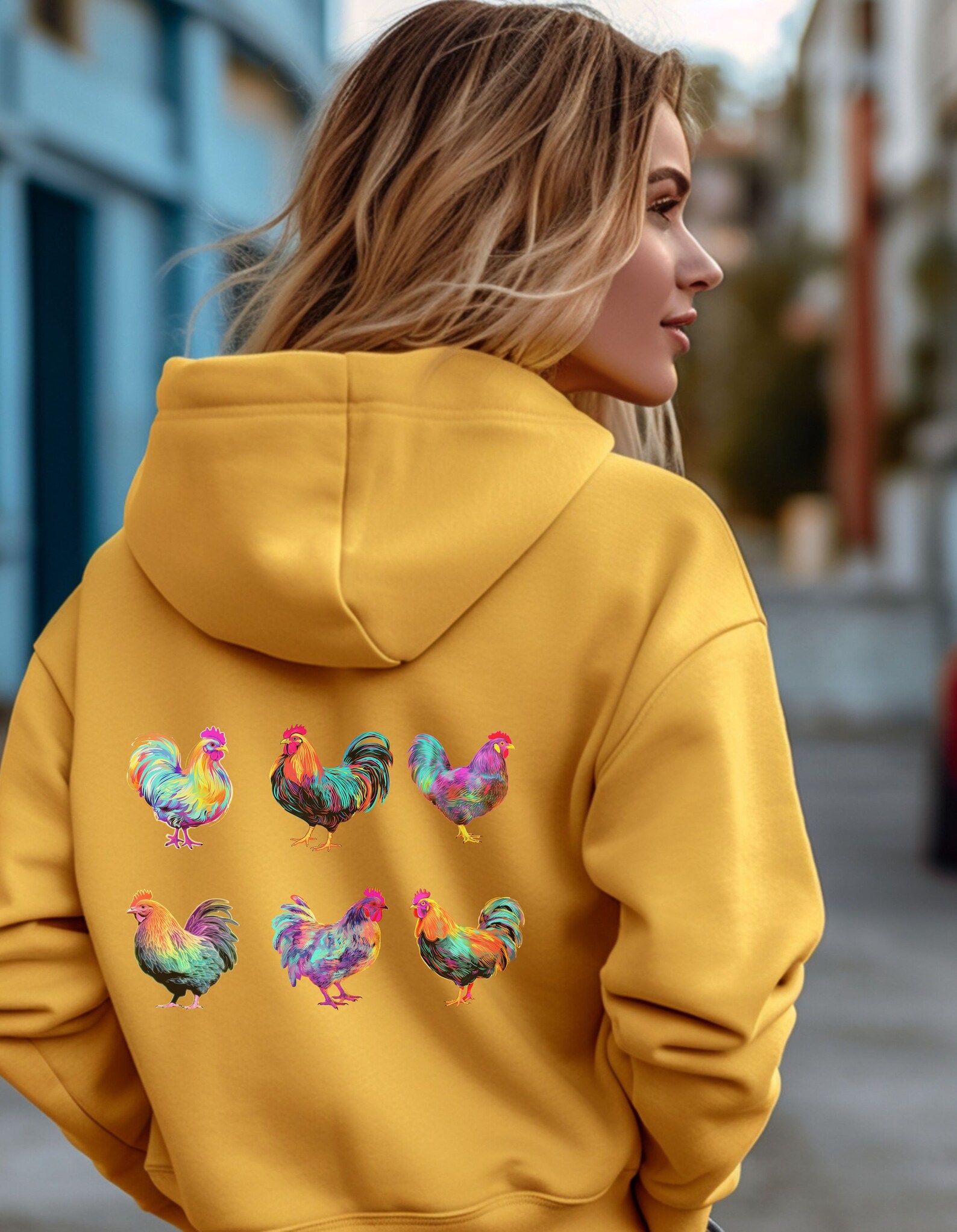 Chicken Hoodie,chicken Sweatshirt, Thanksgiving Hoodie, Chicken Hoodie ...