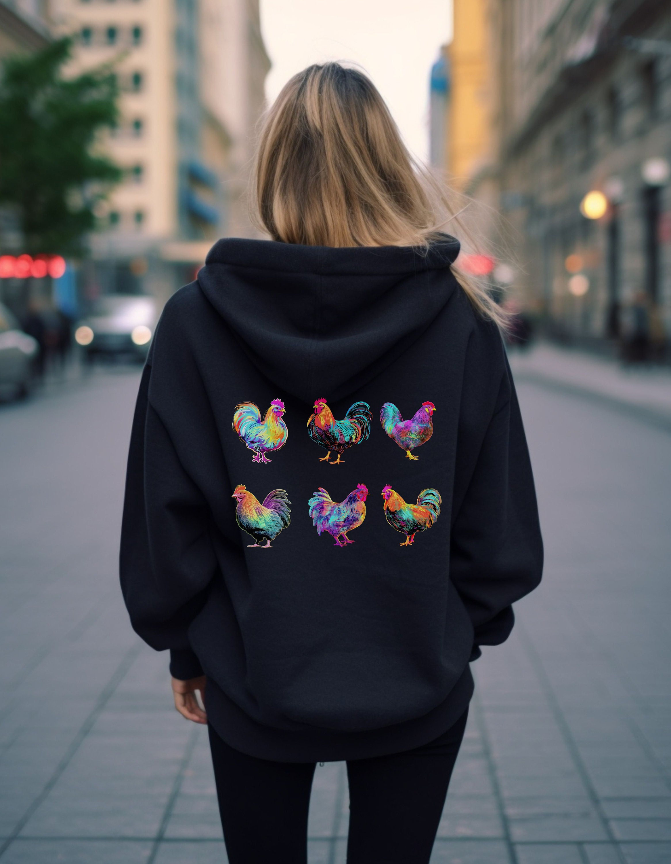 Chicken Hoodie,chicken Sweatshirt, Thanksgiving Hoodie, Chicken Hoodie ...