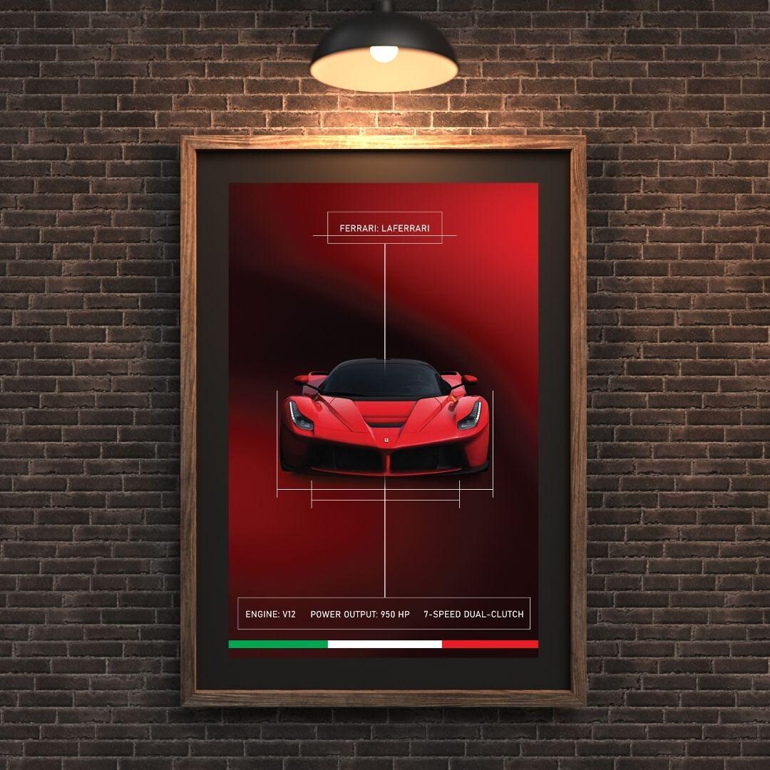 Ferrari Laferrari Poster - Etsy