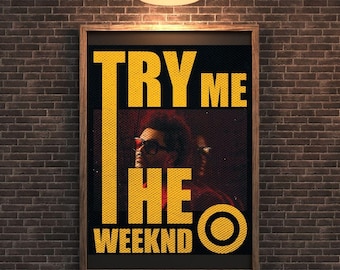 The Weeknd Poster - Try Me Edition Black and Red - Etsy