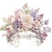 12 Lilac Crown Clipart, Bridal Crown Clipart, Princess Clipart, Purple ...