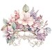 12 Lilac Crown Clipart, Bridal Crown Clipart, Princess Clipart, Purple ...