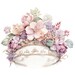 12 Lilac Crown Clipart, Bridal Crown Clipart, Princess Clipart, Purple ...