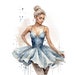 12 Ballerina Clipart, Ballet Dancer Clipart, Ballerina in Blue Clipart ...
