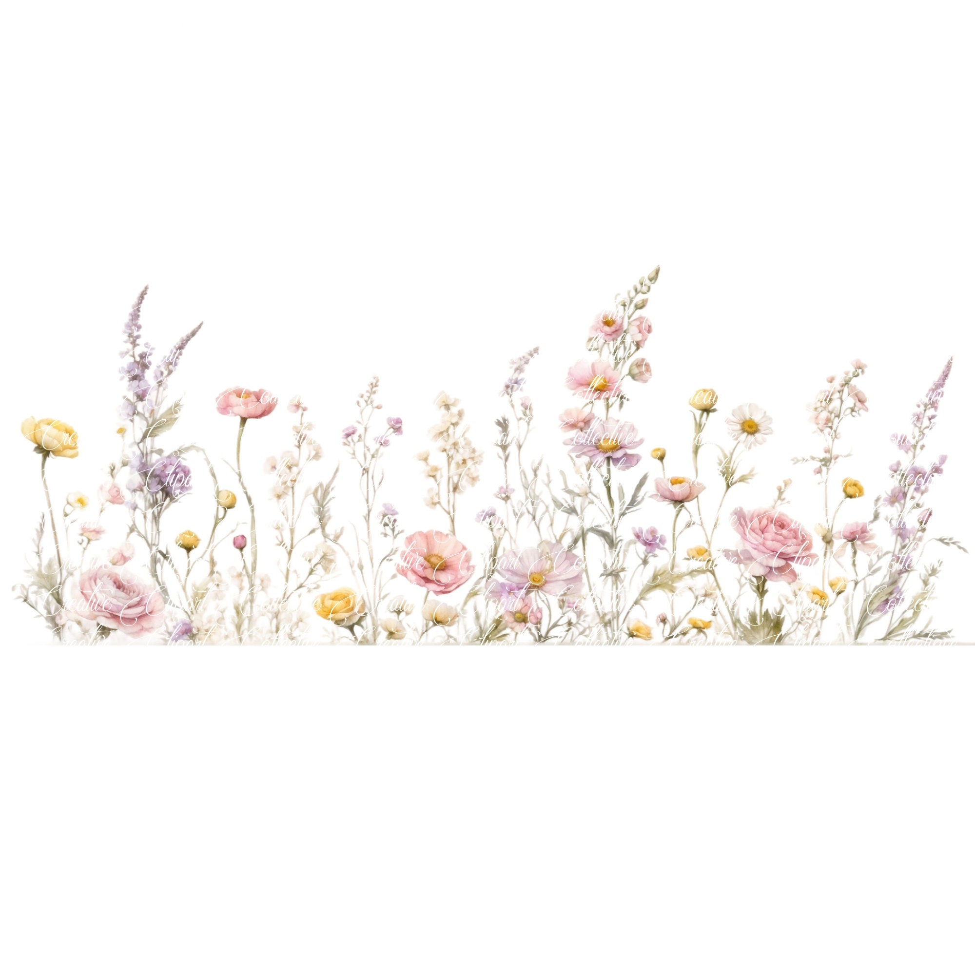 10 Wildflower Clipart, Wild Flower Border, Wild Flower Clipart, Poppies ...