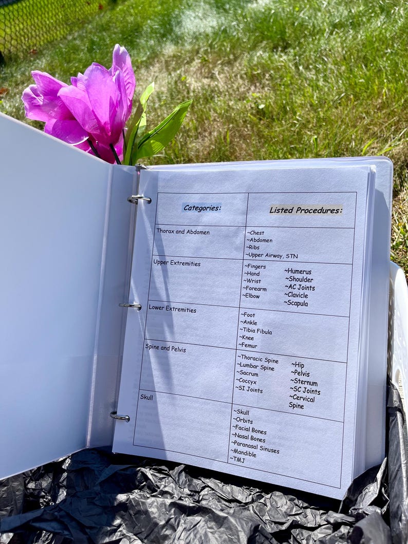 Radiology Tech Study Guide: X-ray Procedures & Positioning Handbook - Etsy