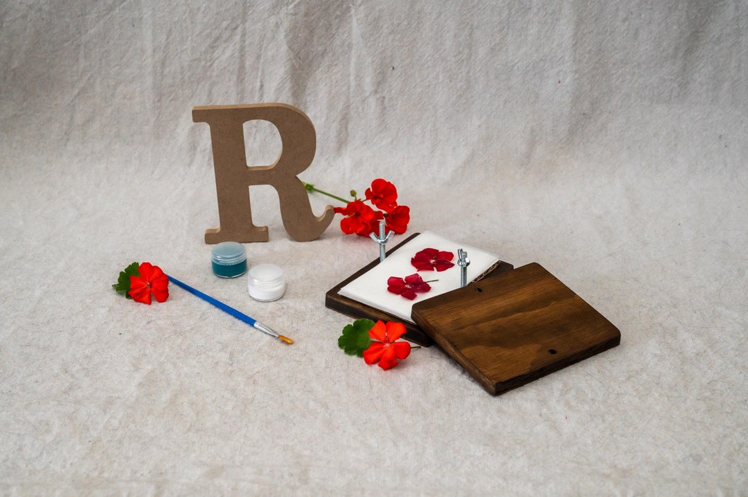 DIY Flower Letter Sign Craft Kit Floral Initial Pressed Flower Activity ...