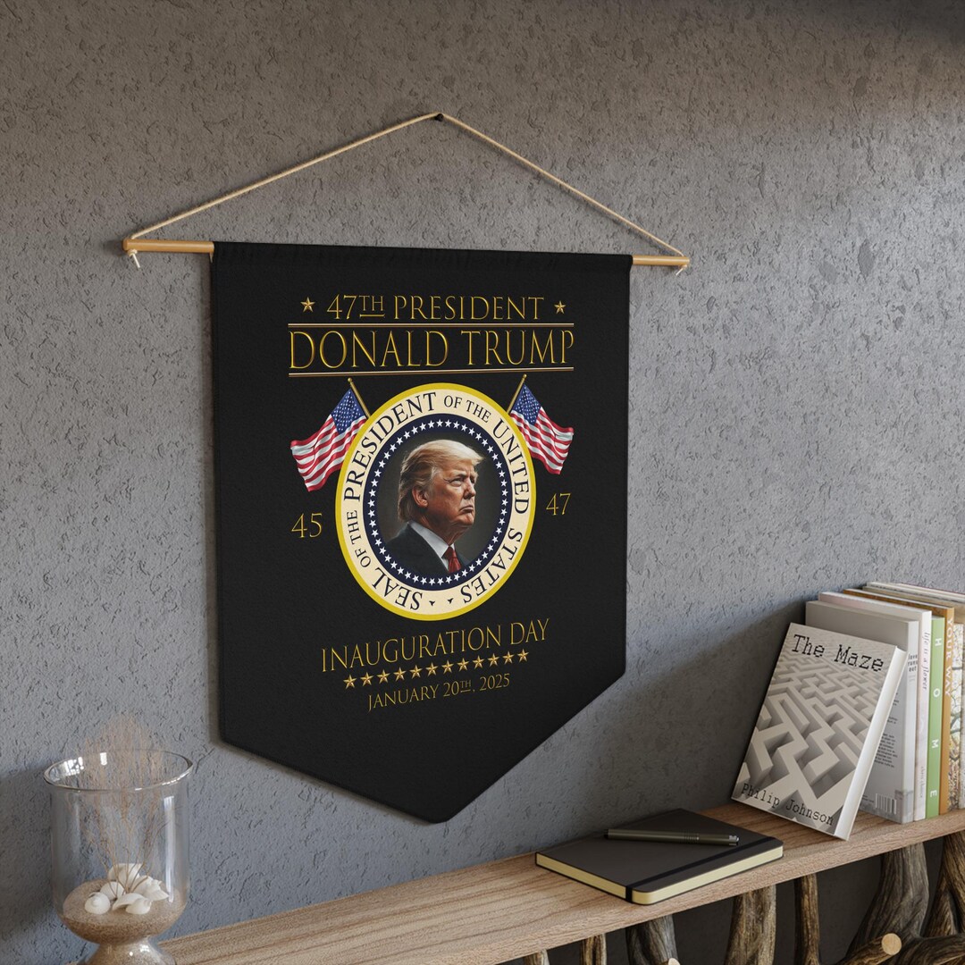 Trump Pennant, Inauguration Day Collection, Patriotic Flag Decor ...