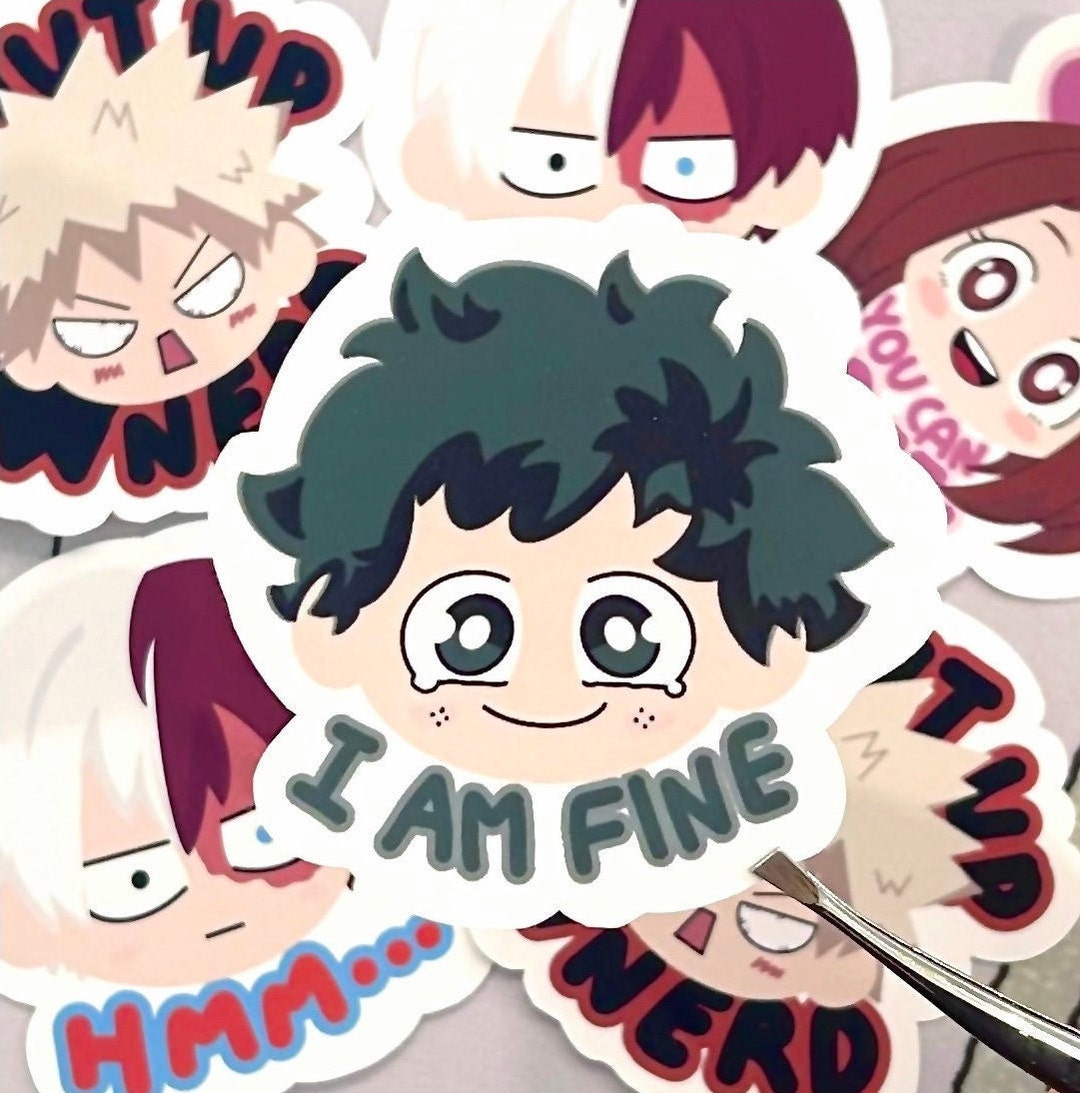 Hero Stickers | MHA Chibi Stickers | Cute Anime Sticker - Etsy