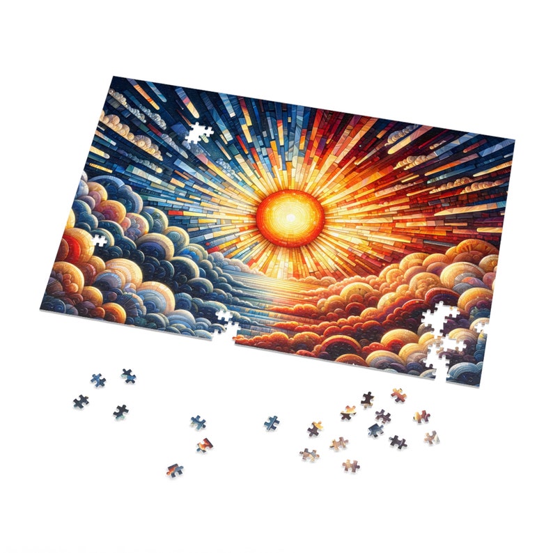 Sun of Life Mosaic Puzzle, 1000 Pieces, Peaceful Solar Paper Mosiac ...