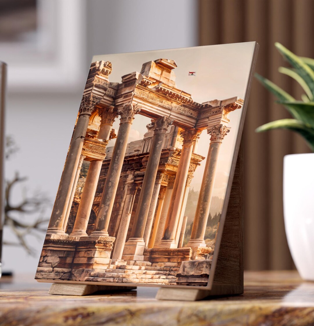 Ancient Ruins of Baalbek Wall Art Ceramic Decor Lebanese Historical ...