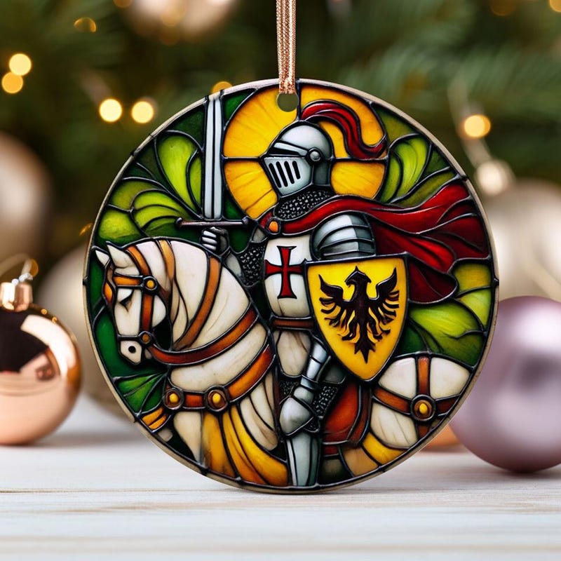 Knight Stain Glass - Etsy