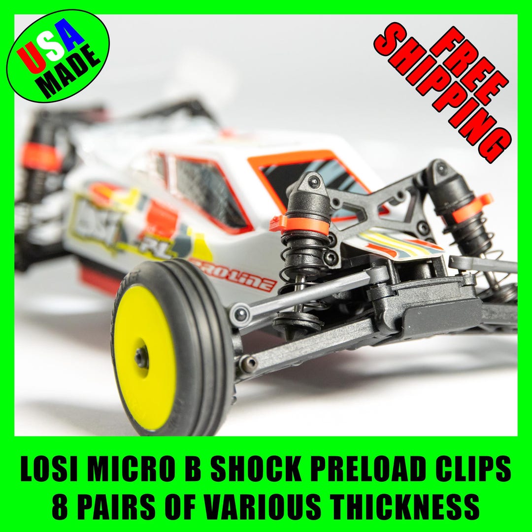 Shock Preload Spacers for Losi Micro B 1/24 Scale Buggy – RC Tuning ...