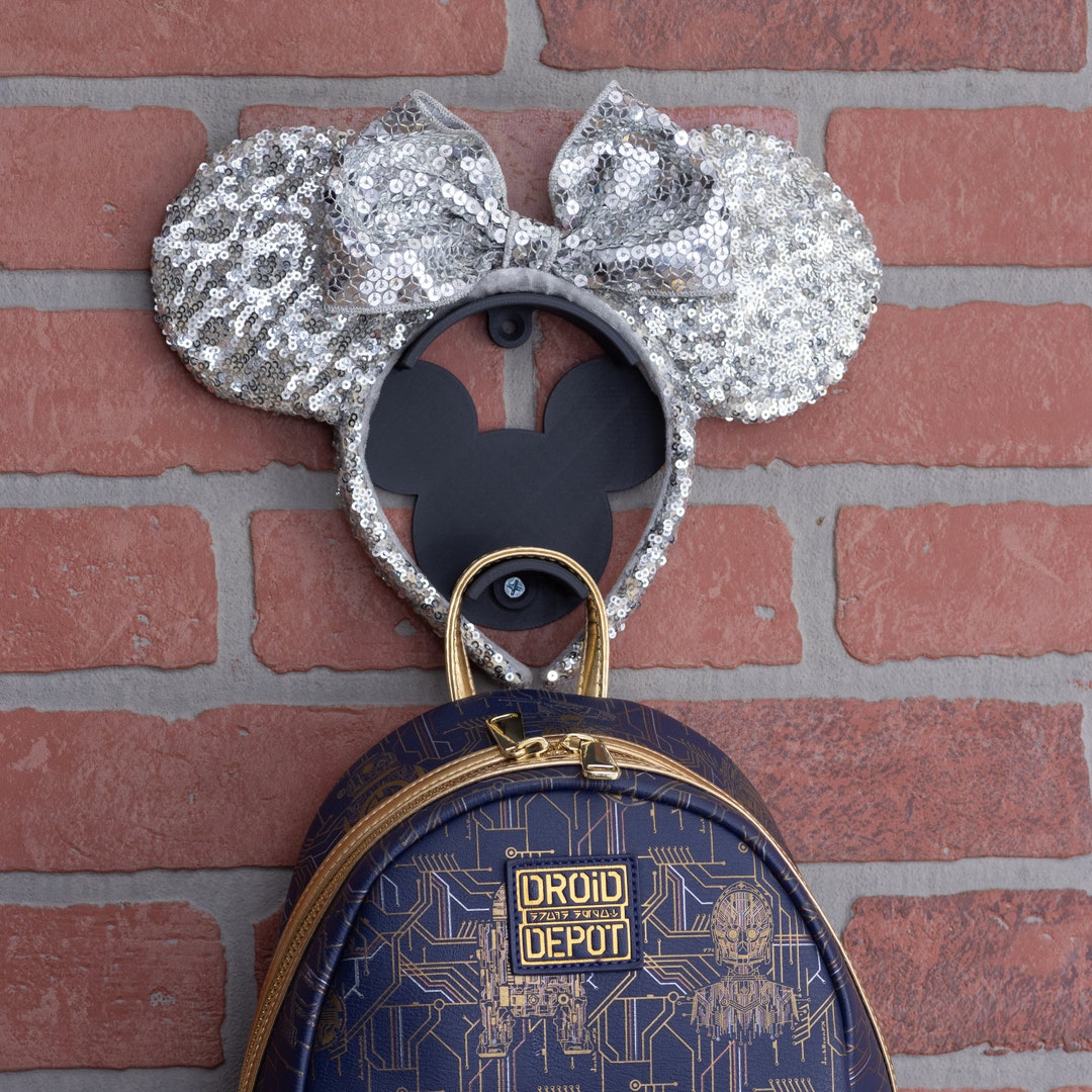 Mickey Ear & Backpack Wall Mounted Display - Etsy
