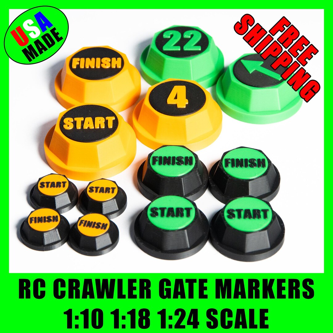 RC Crawler Gate Markers – Custom Course Numbers & Arrows - Etsy