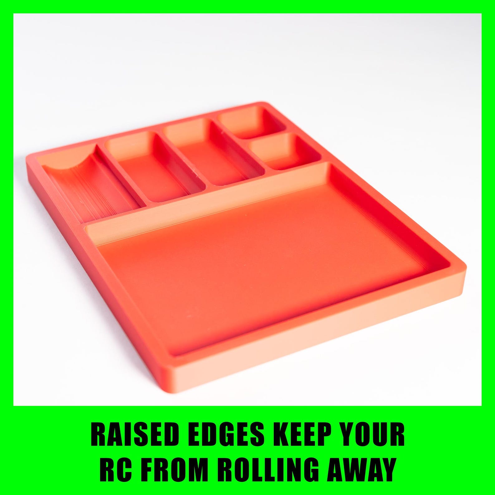 Micro RC Parts Tray – 3D Printed Workstation for Tools, Screws & Tires ...