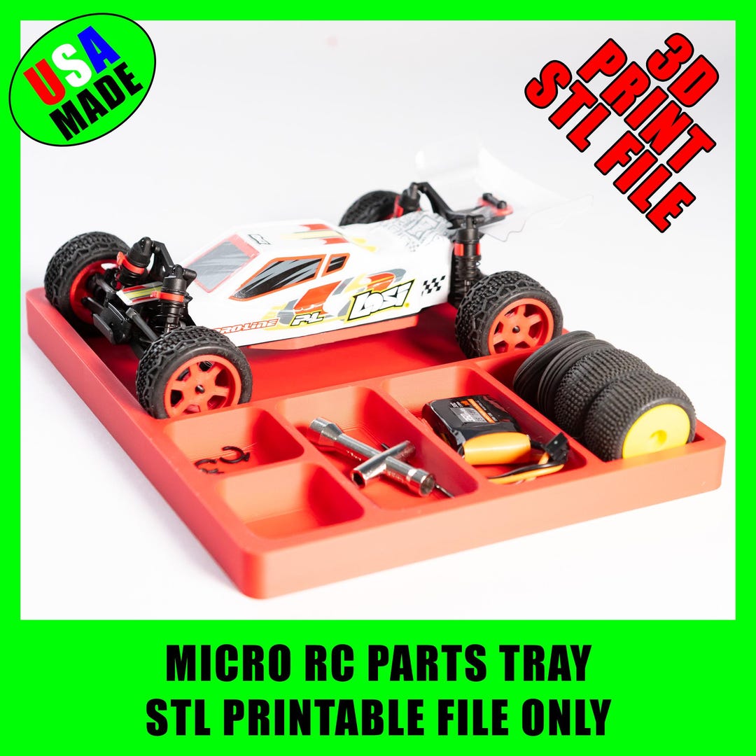 Micro RC Parts Tray STL File: 3D Printable Organizer (digital Download ...