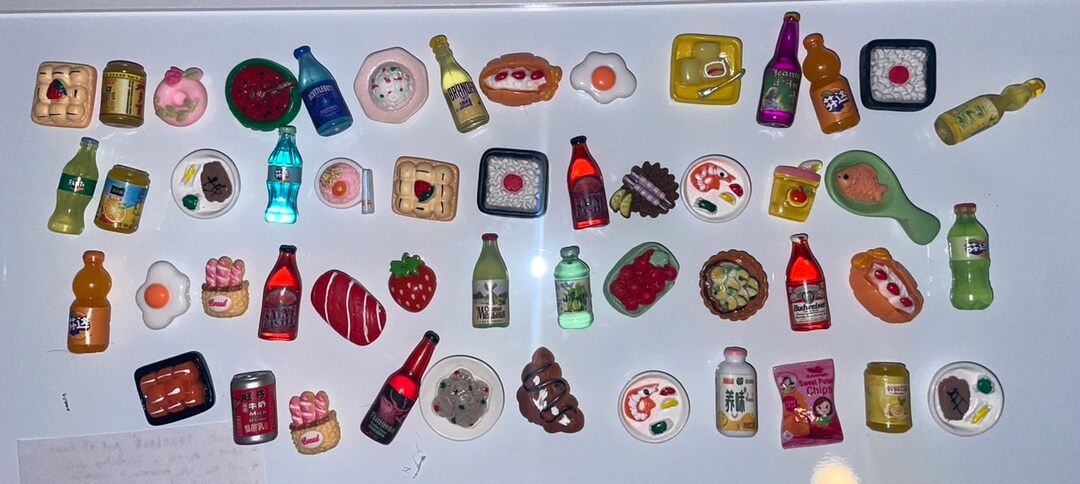 Cute Food-themed Mini Magnets for Whiteboard - Etsy