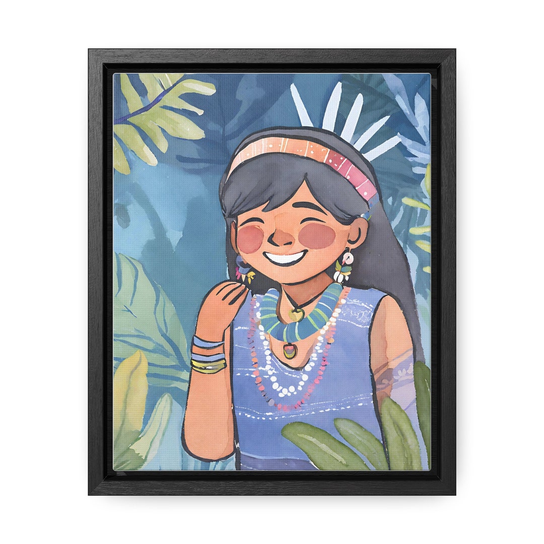 Gallery Canvas Wraps, Aboriginal Art, Aboriginal Youth, Framed Print ...