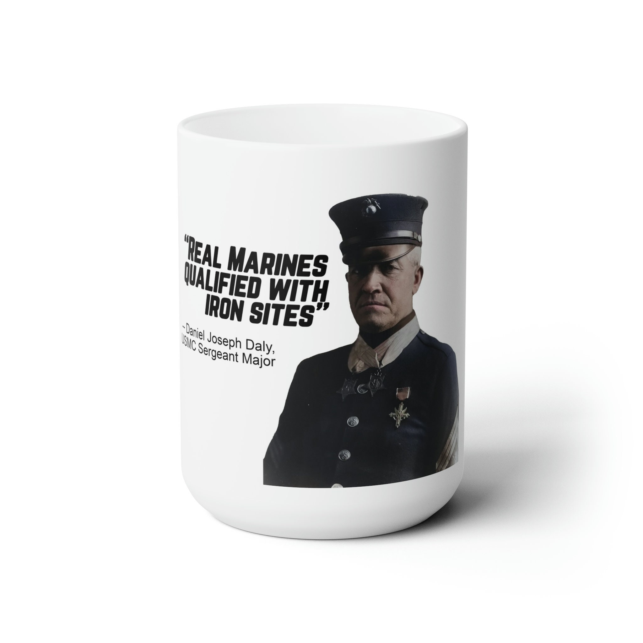 USMC, Iron Sites -- Dan Daly 15oz Ceramic Mug - Etsy
