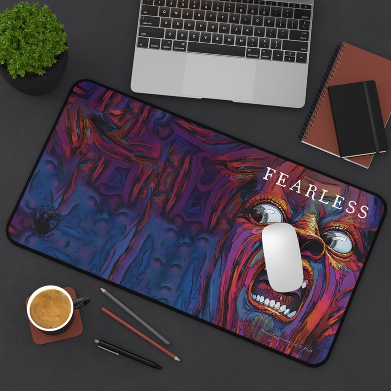 Fearless Mousepad, Fearless Gaming Mouse Pad Fearless Desktop Mat Gift ...