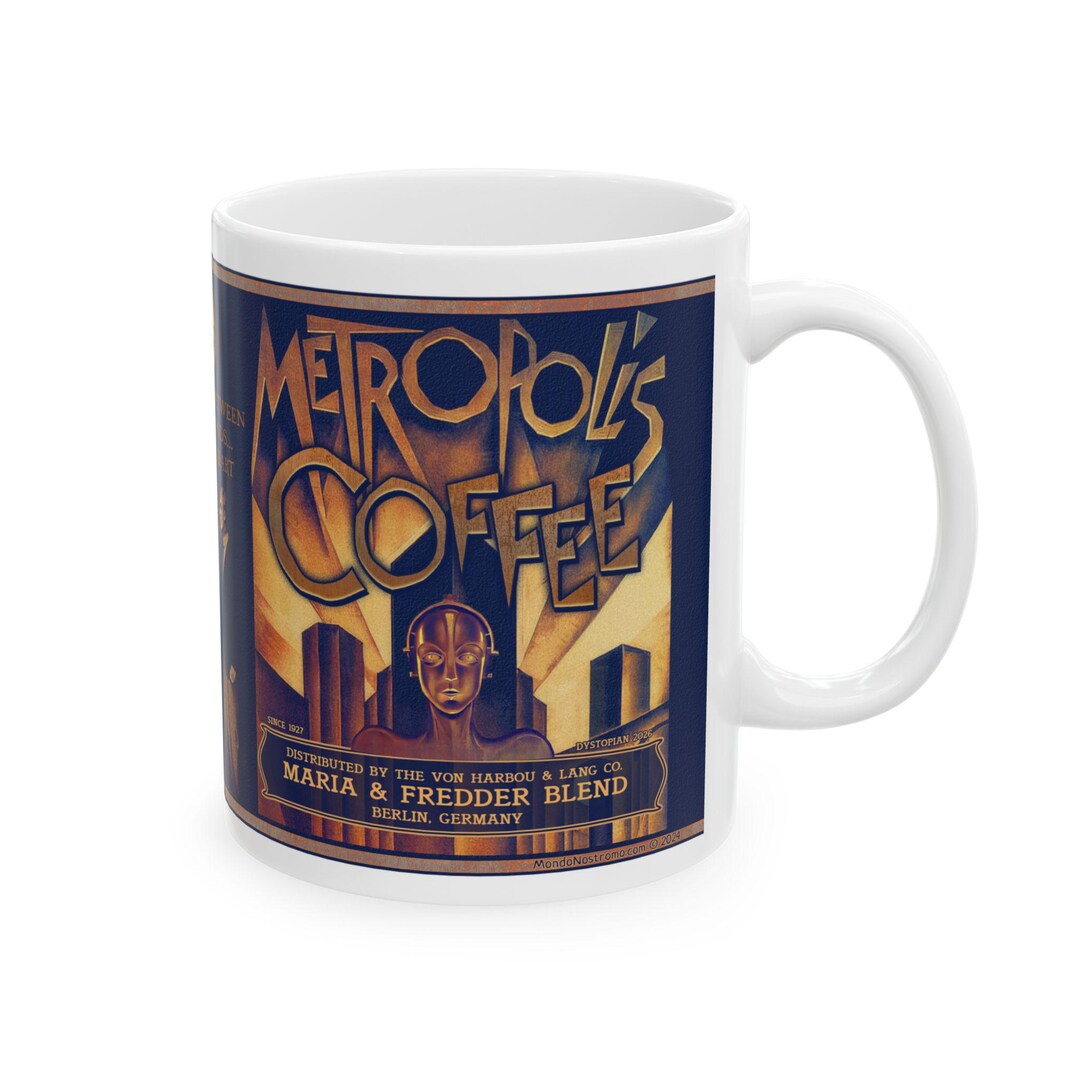 Retro Coffee Mug Metropolis Coffee Mug, Fritz Lang Metropolis Movie Mug 1927 - Etsy