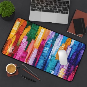 Colorful Mouse Pad, Colorful Desk Mat, Colorful Gaming Mousepad Paint ...
