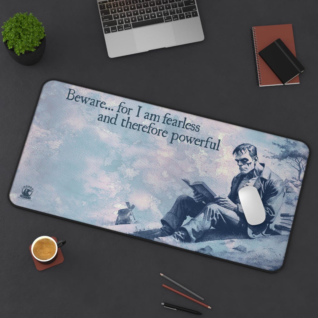 Frankenstein Mouse Pad, Book Lover Desk Mat, Frankenstein Large ...