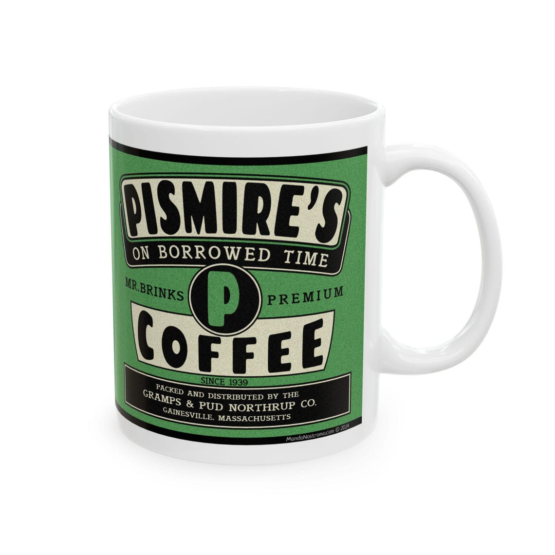 Classic Coffee Mug Vintage Retro Coffee Brand Mug Pismire's on Borrowed ...