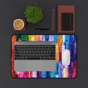 Colorful Mouse Pad, Colorful Desk Mat, Colorful Gaming Mousepad Paint ...