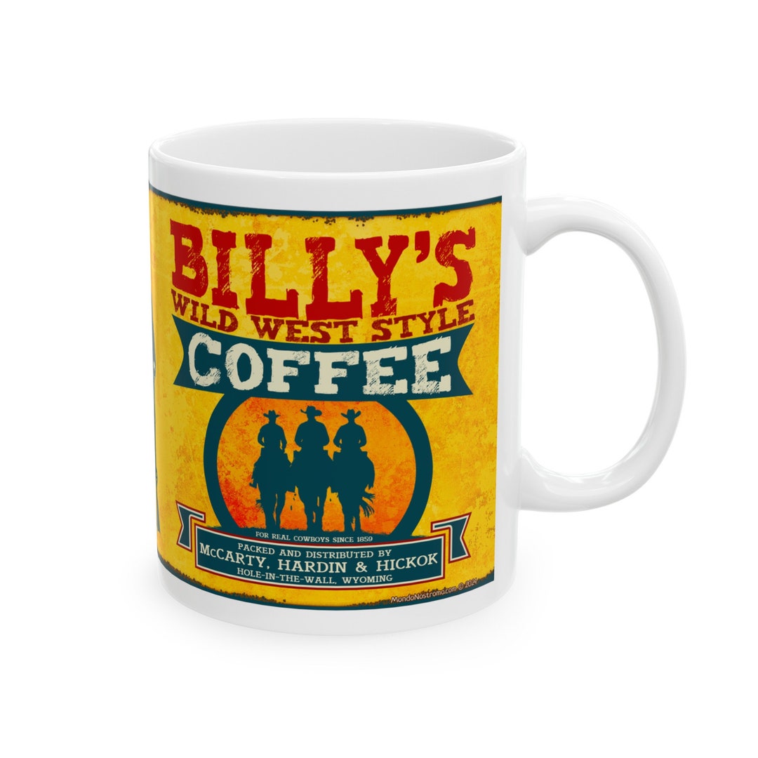 Retro Western Mug, the Original Cowboy Coffee, Old West Style Mug ...
