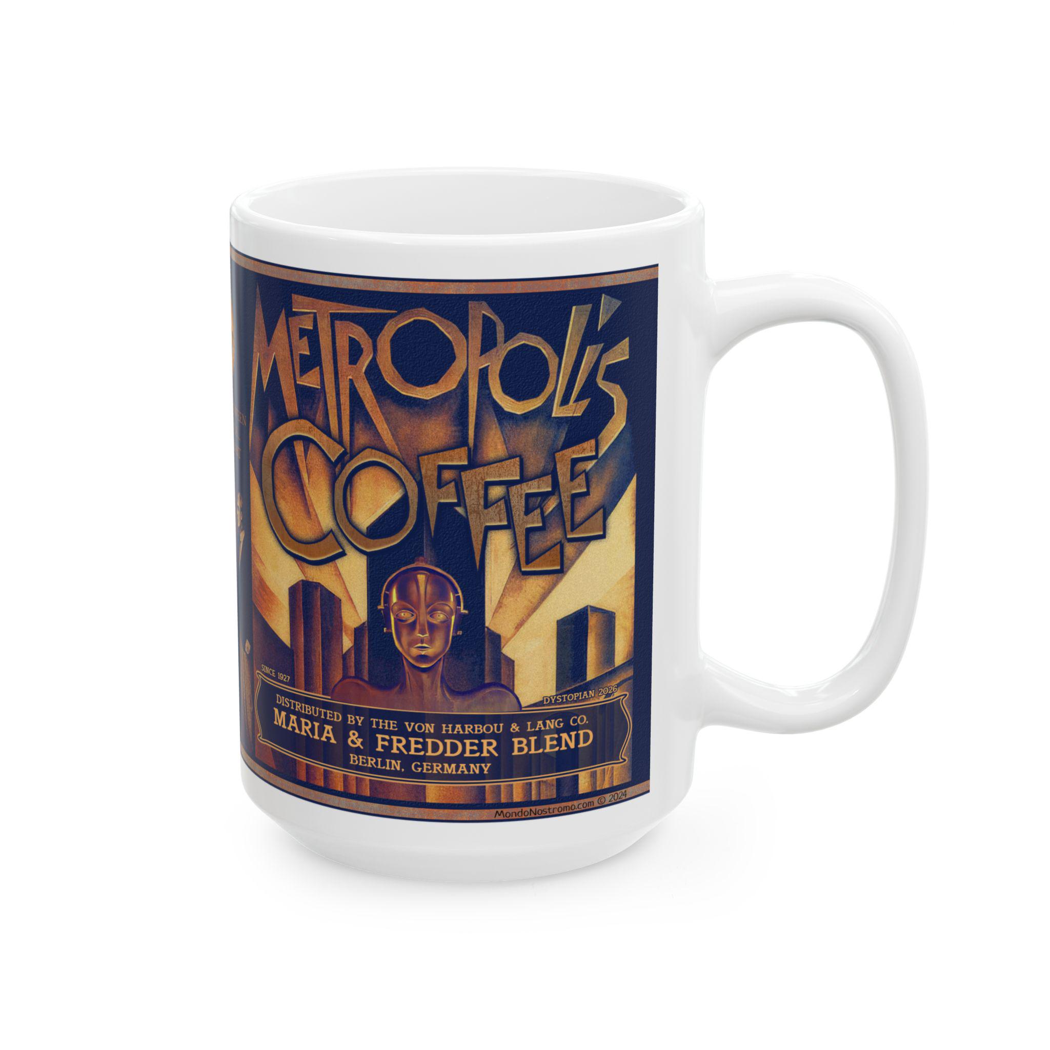 Retro Coffee Mug Metropolis Coffee Mug, Fritz Lang Metropolis Movie Mug ...