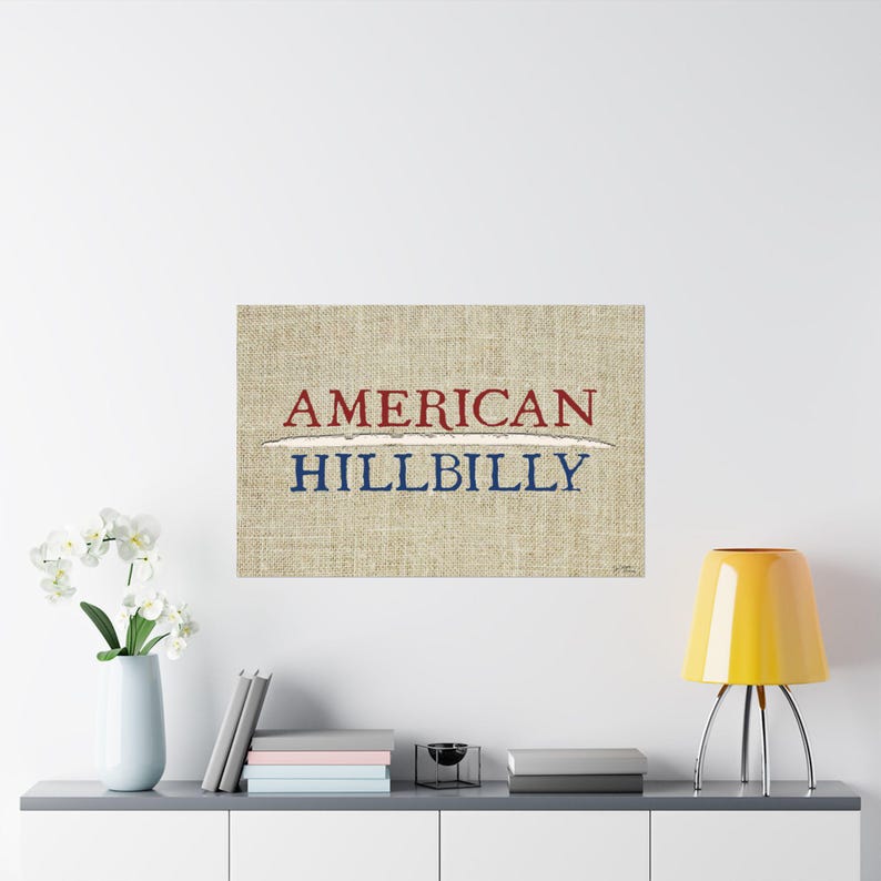 American Hillbilly Poster Hillbilly Poster, American Hillbilly Wall ...