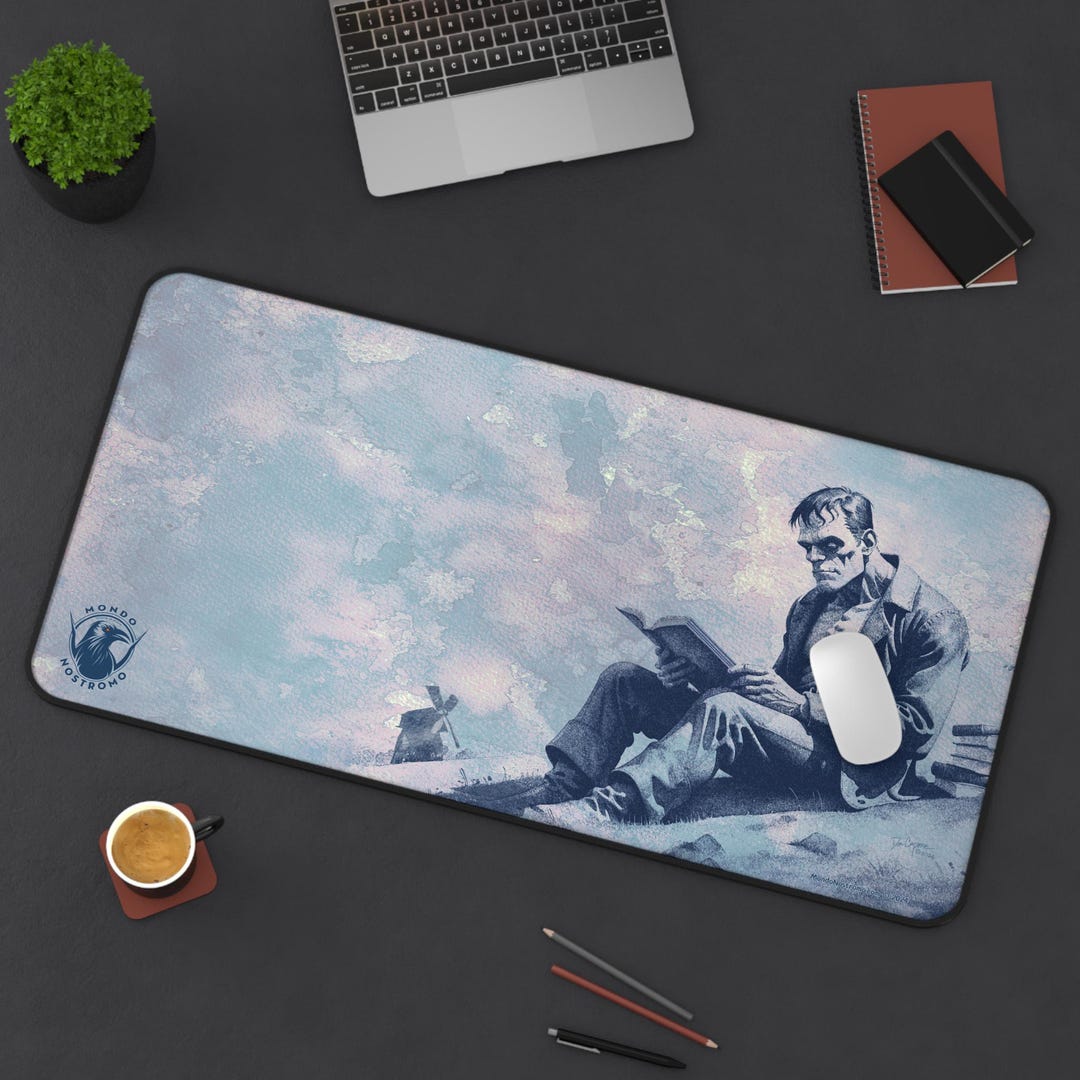 Frankenstein Mouse Pad, Book Lover Desk Mat, Frankenstein Large ...