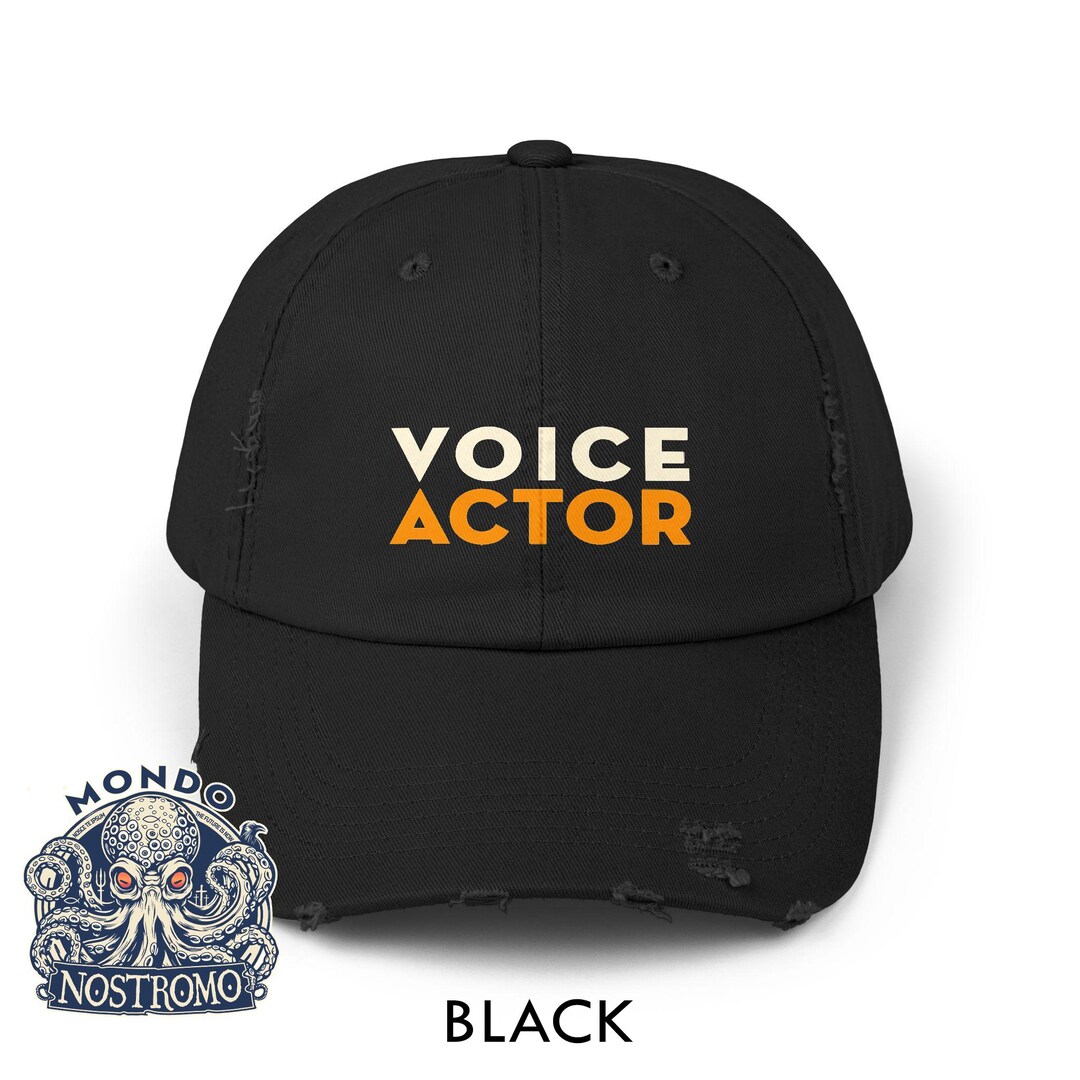 Voice Actor Distressed Cap Voice Actor Baseball Cap Voice Actor Hat ...