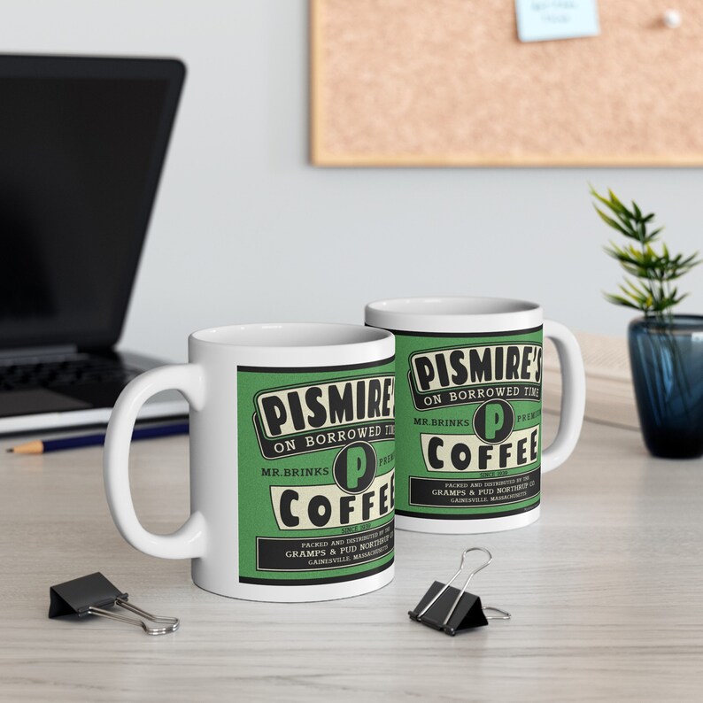 Classic Coffee Mug Vintage Retro Coffee Brand Mug Pismire's on Borrowed ...