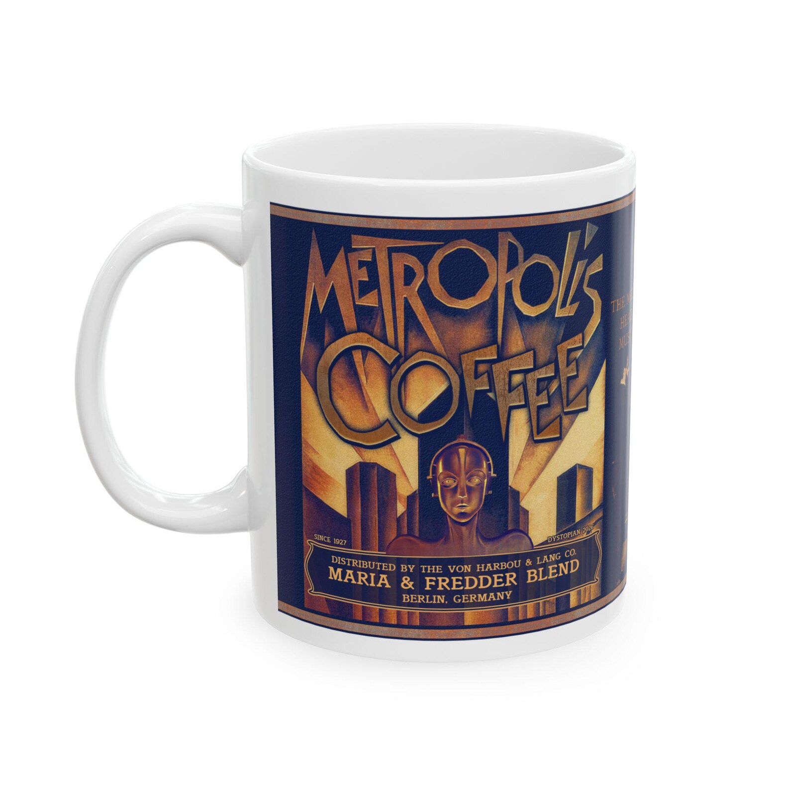 Retro Coffee Mug Metropolis Coffee Mug, Fritz Lang Metropolis Movie Mug ...