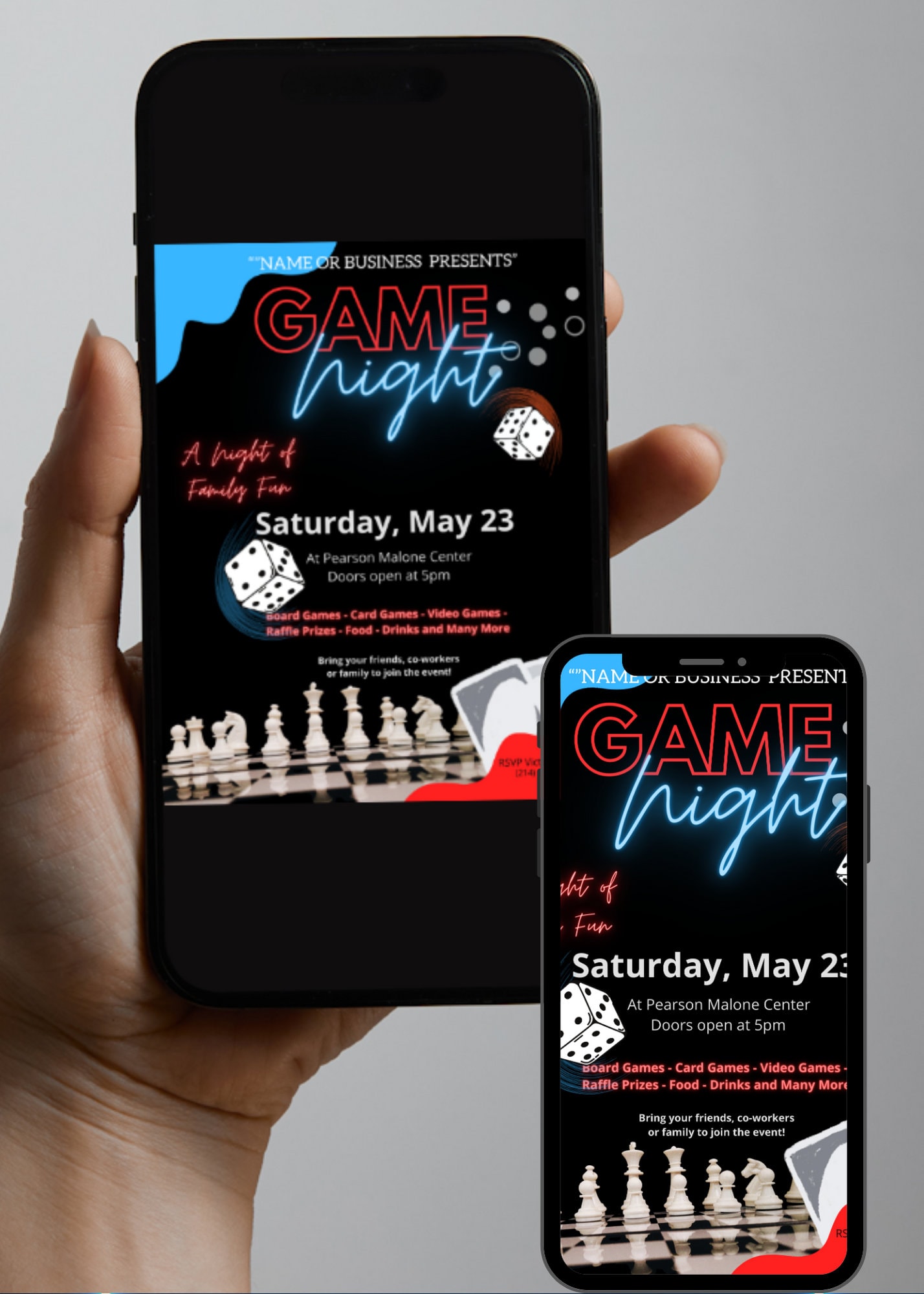 Game Night Flyer Template Editable Flyer for Family and Friends Fun - Etsy