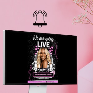 DIY Live Stream Flyer Template: Social Media Promotion (canva) - Etsy
